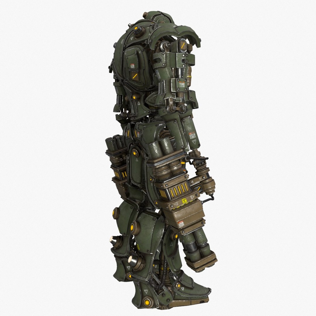3D military mech 03 kitbash - TurboSquid 1638051