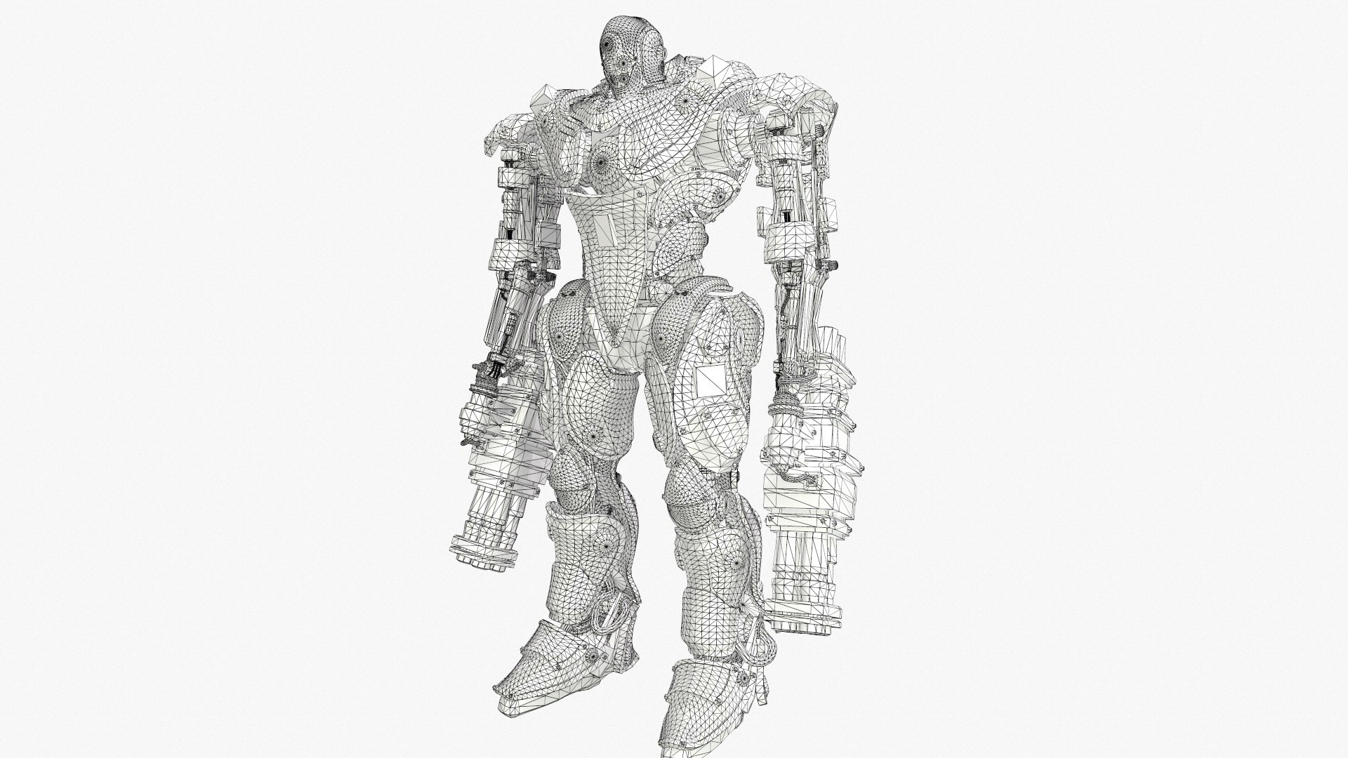 3D military mech 03 kitbash - TurboSquid 1638051