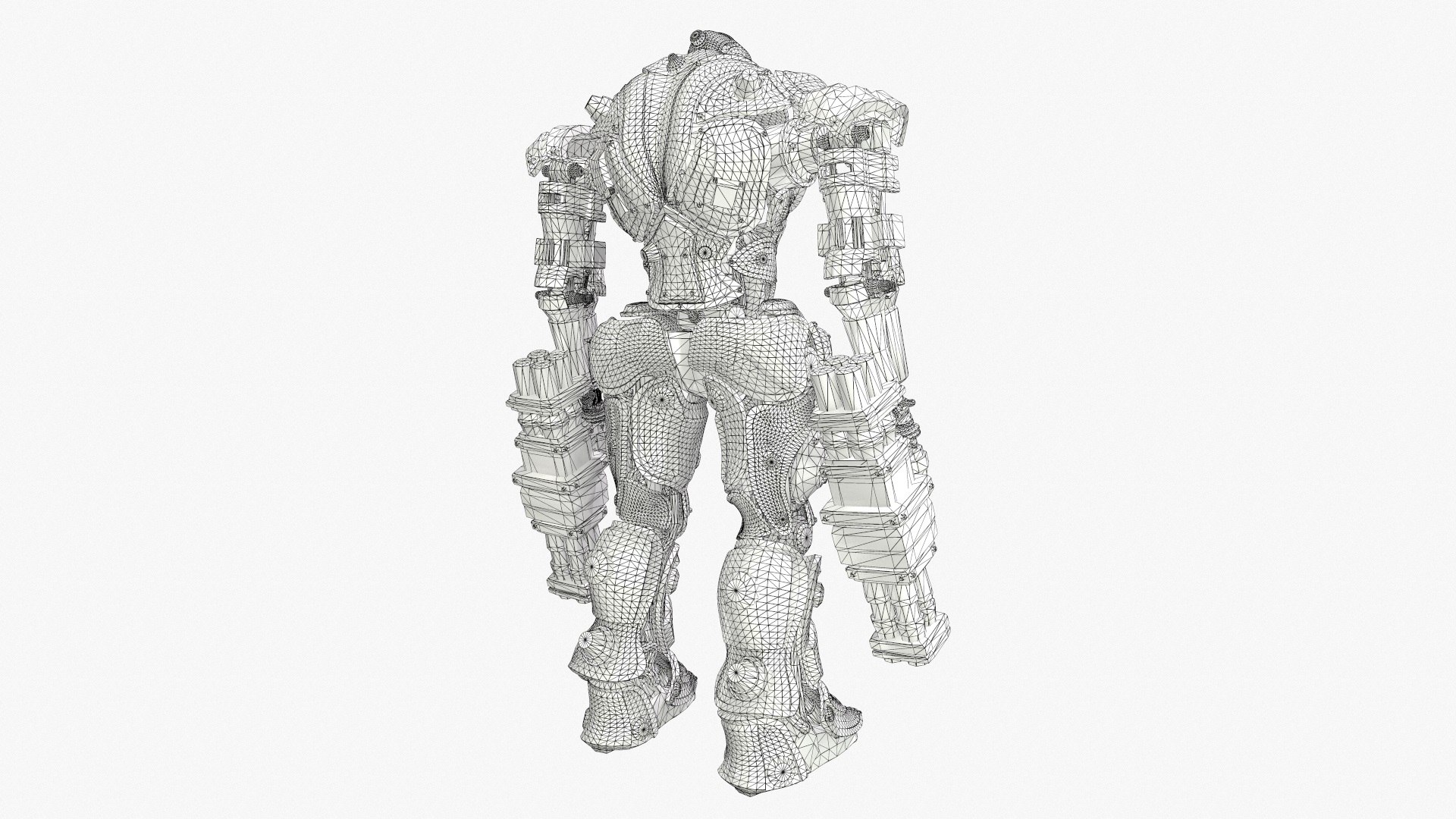 3D military mech 03 kitbash - TurboSquid 1638051