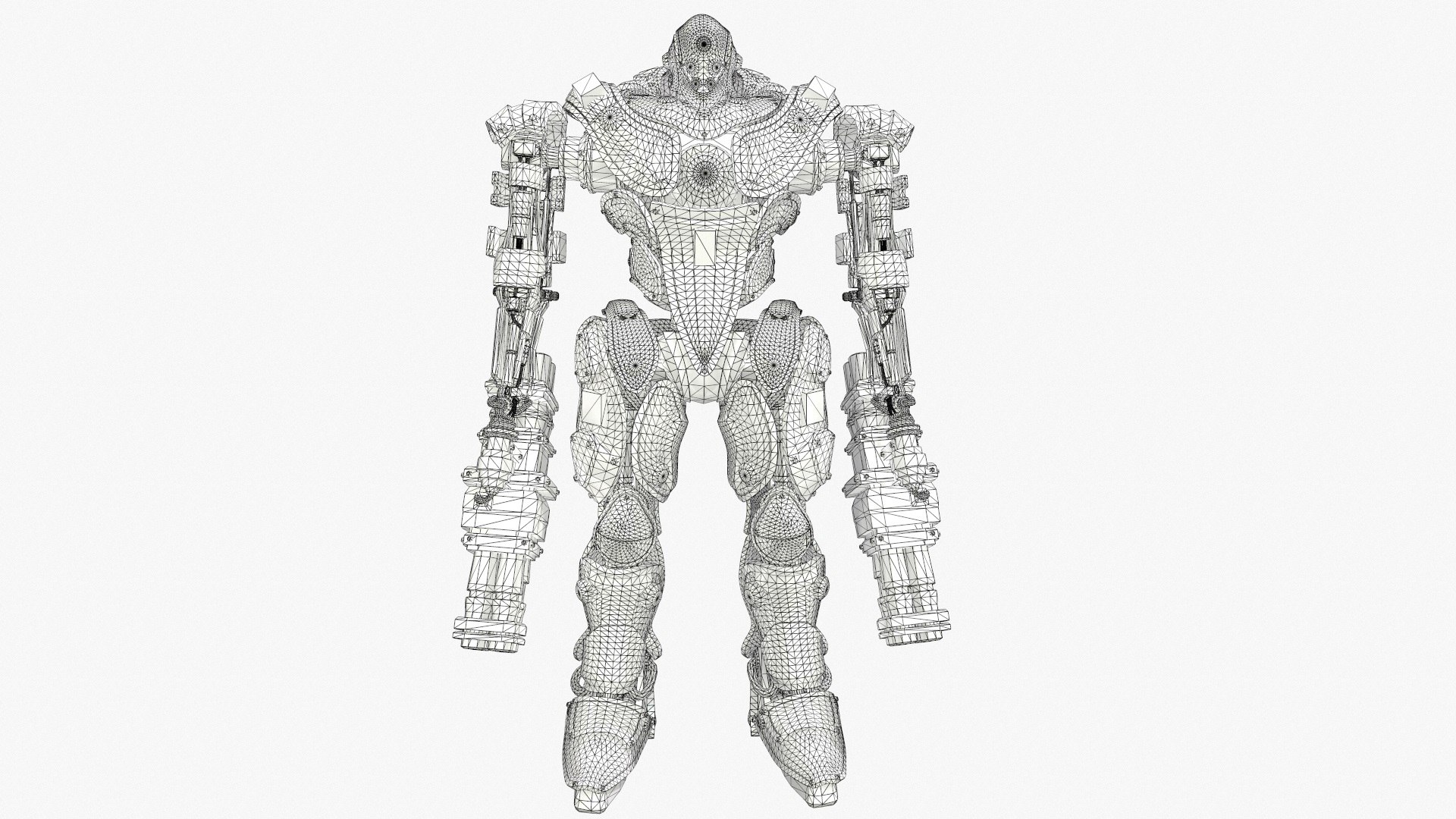 3D military mech 03 kitbash - TurboSquid 1638051