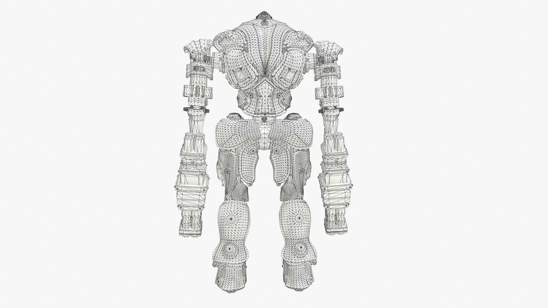 3D military mech 03 kitbash - TurboSquid 1638051