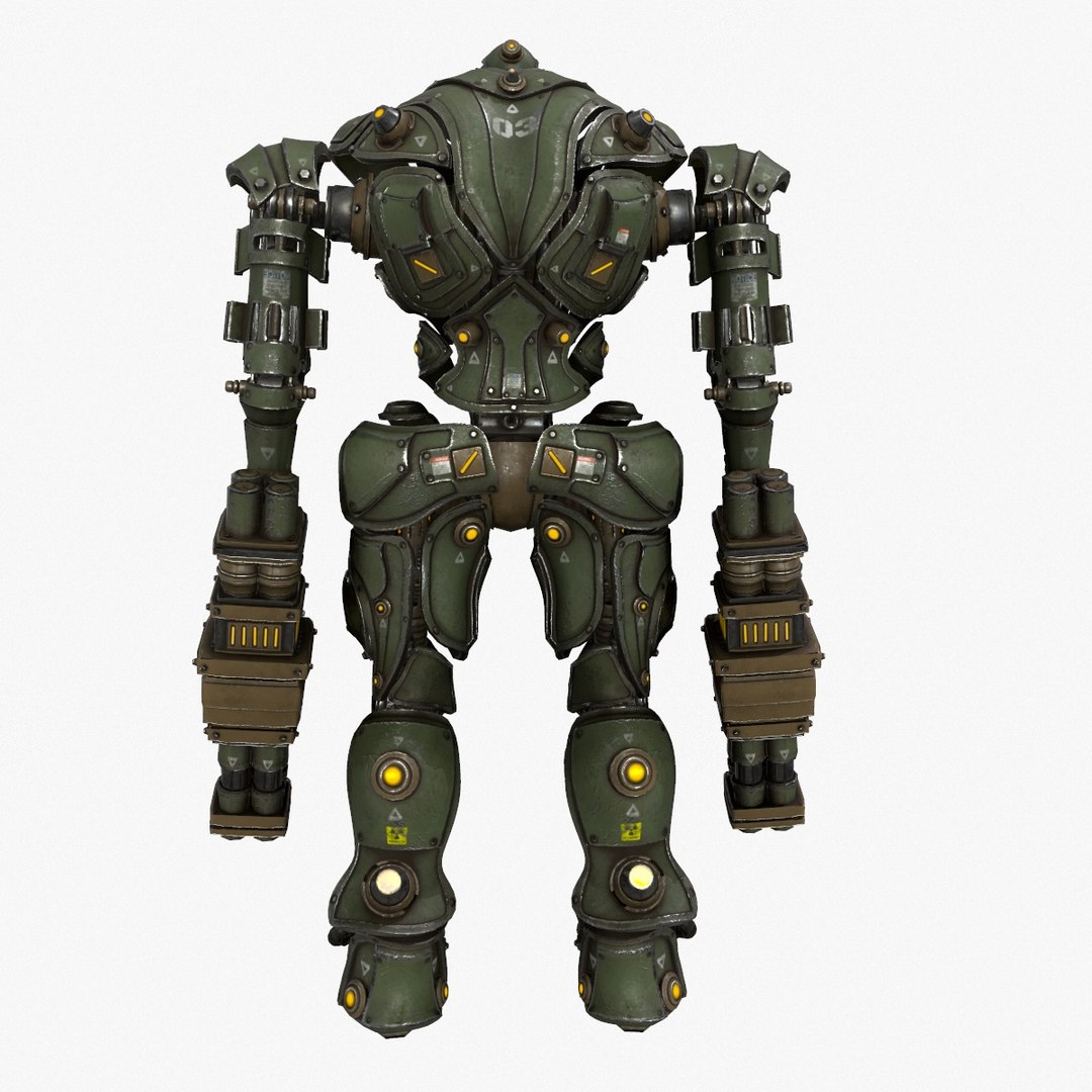 3D Military Mech 03 Kitbash - TurboSquid 1638051
