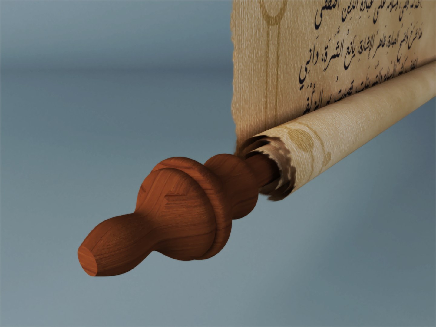 Max Rolling Rigged Parchment Animation