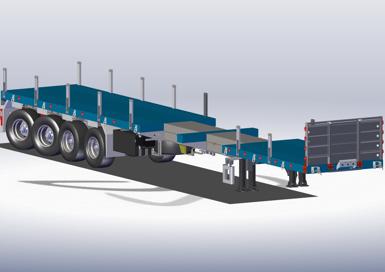 EXTENDED SEMI TRAILER Model - TurboSquid 2187271