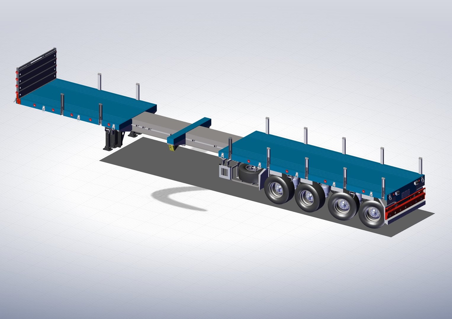 EXTENDED SEMI TRAILER Model - TurboSquid 2187271