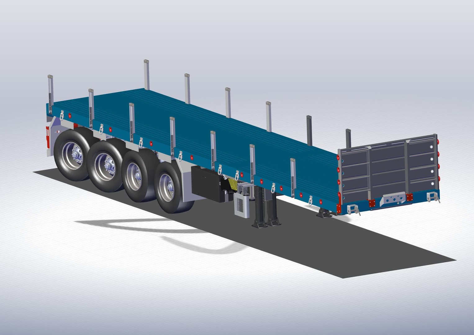 EXTENDED SEMI TRAILER Model - TurboSquid 2187271