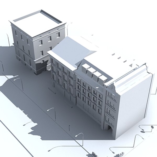 3d model of city street
