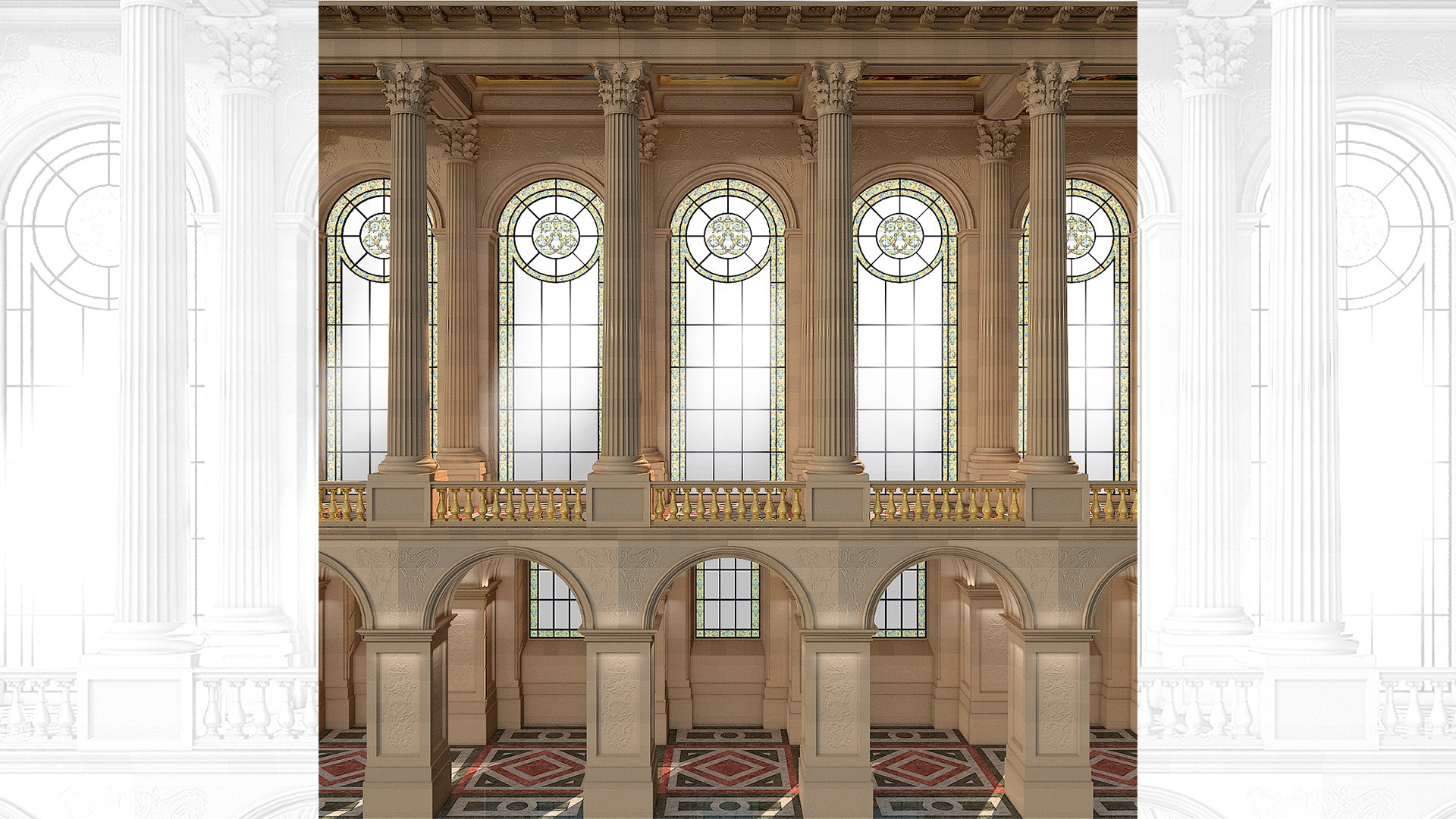 3D Model Versailles Chapel Hall - TurboSquid 1662304