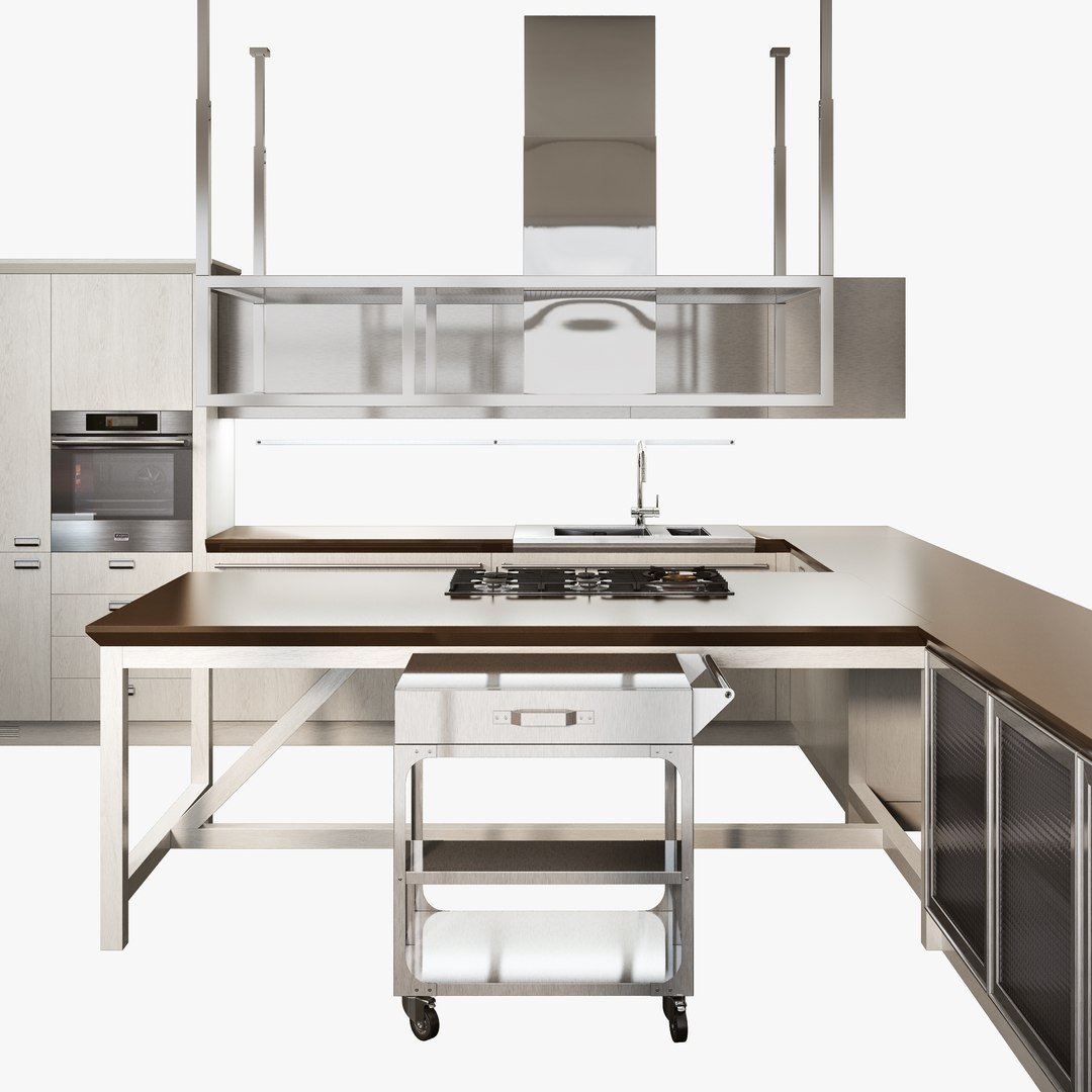 3D Realistic Kitchen Diesel Social - TurboSquid 1595933