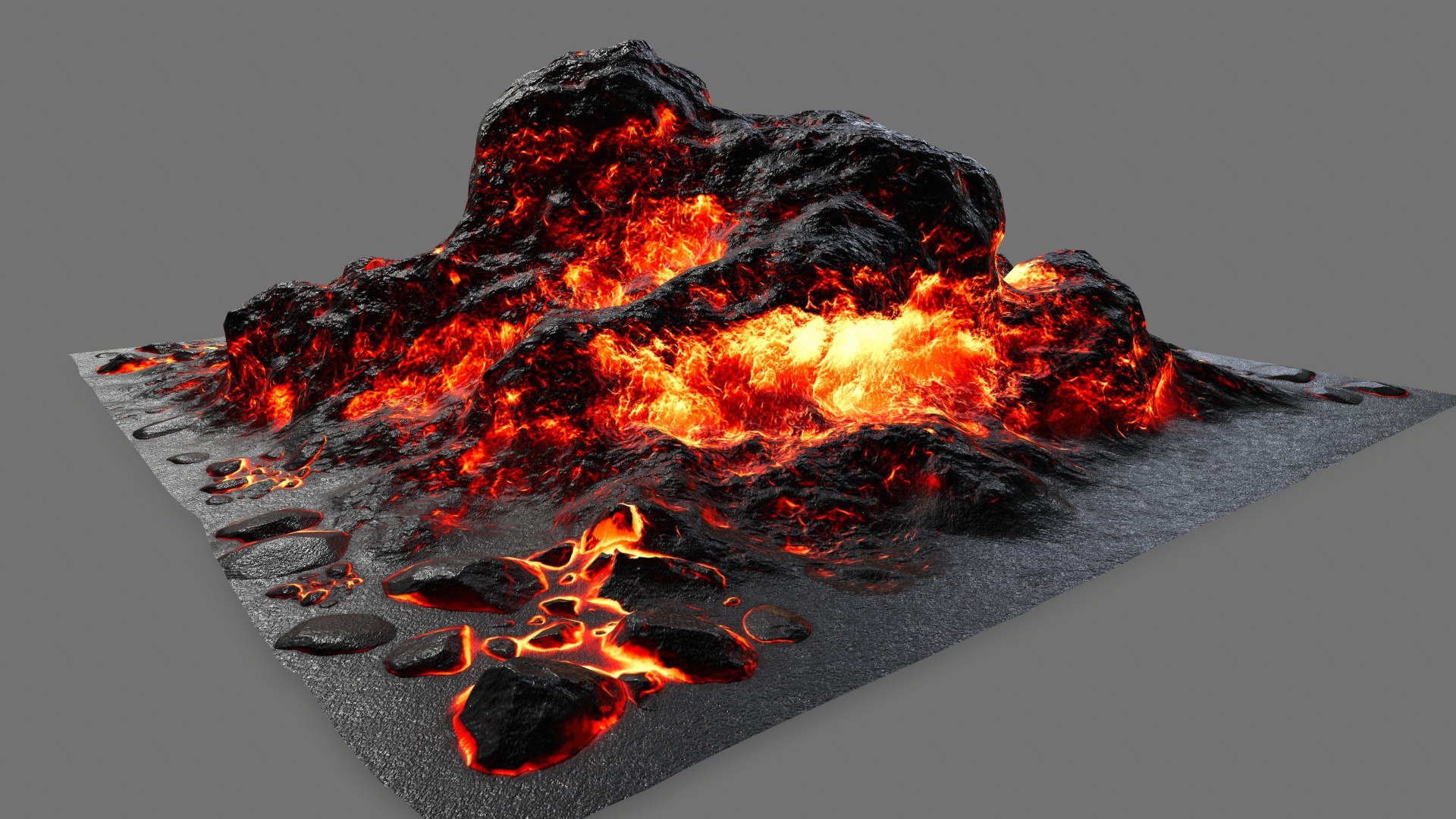 3D Model Lava Rock - TurboSquid 1542035