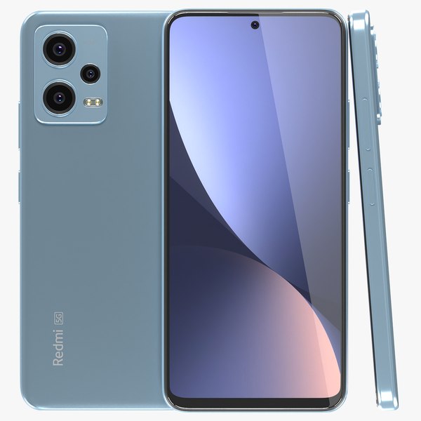 modelo 3d Xiaomi Redmi Note 12 Mystique Blue - TurboSquid 2012652