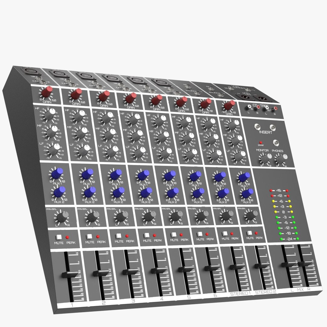 Audio mixer 2 3D model - TurboSquid 1876865