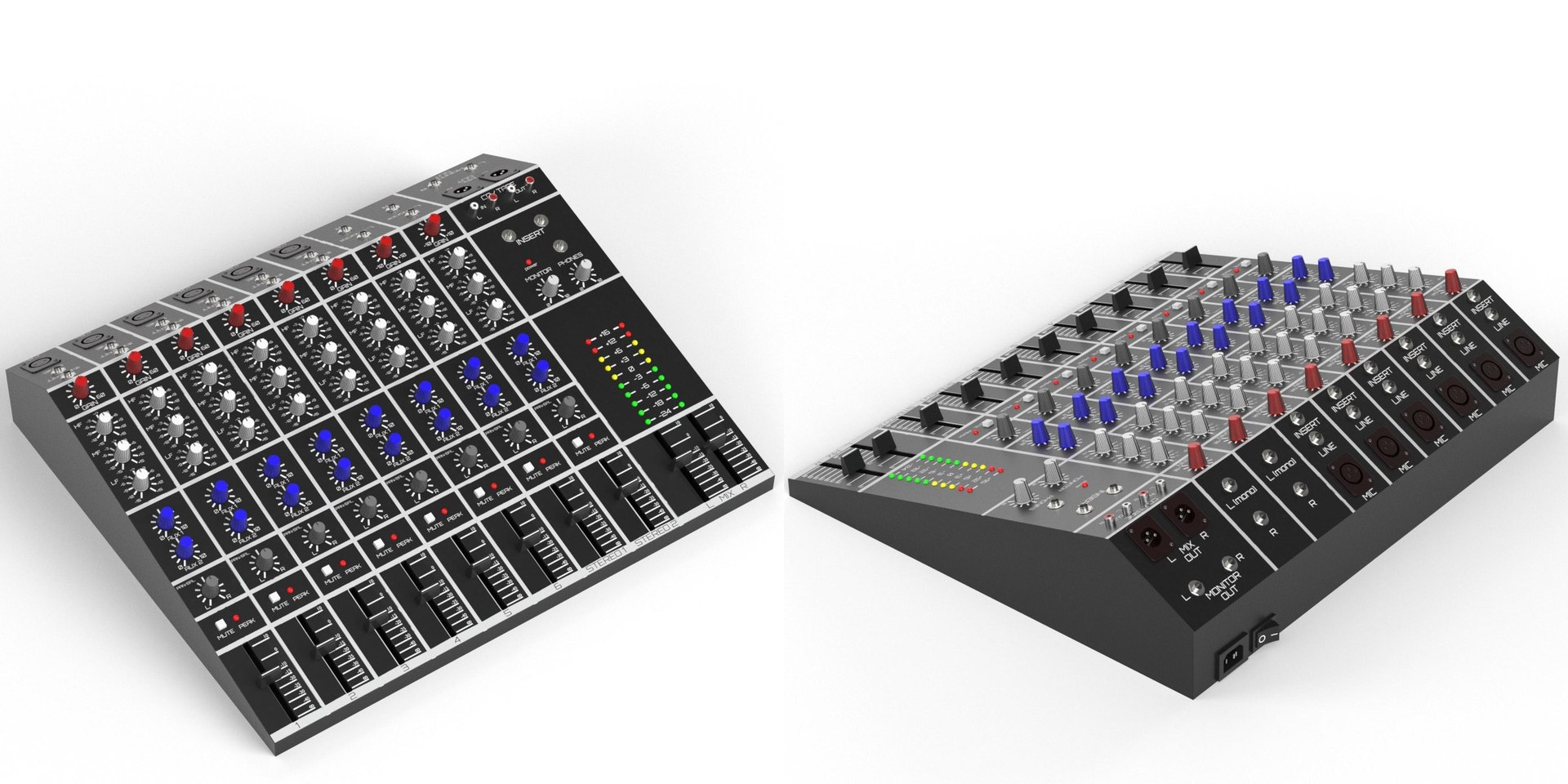 Audio Mixer 2 3D Model - TurboSquid 1876865