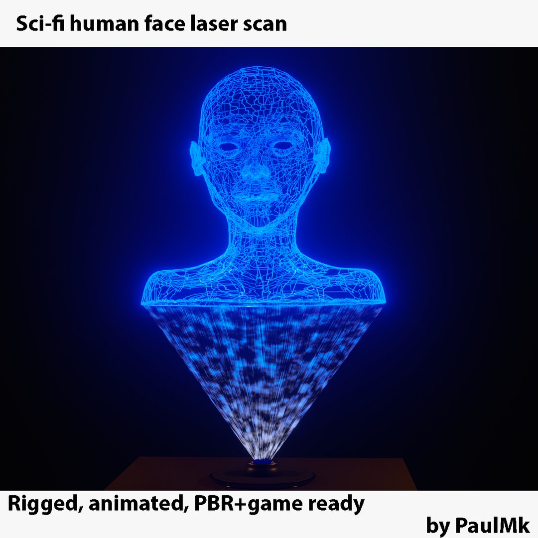 Sci-fi human scan projection 3D model - TurboSquid 2001160