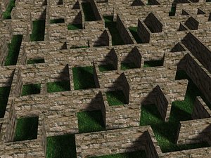 maze 3d c4d