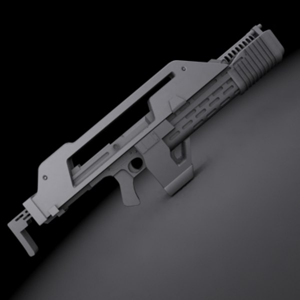 m41a pulse rifle gun weapon 3d max