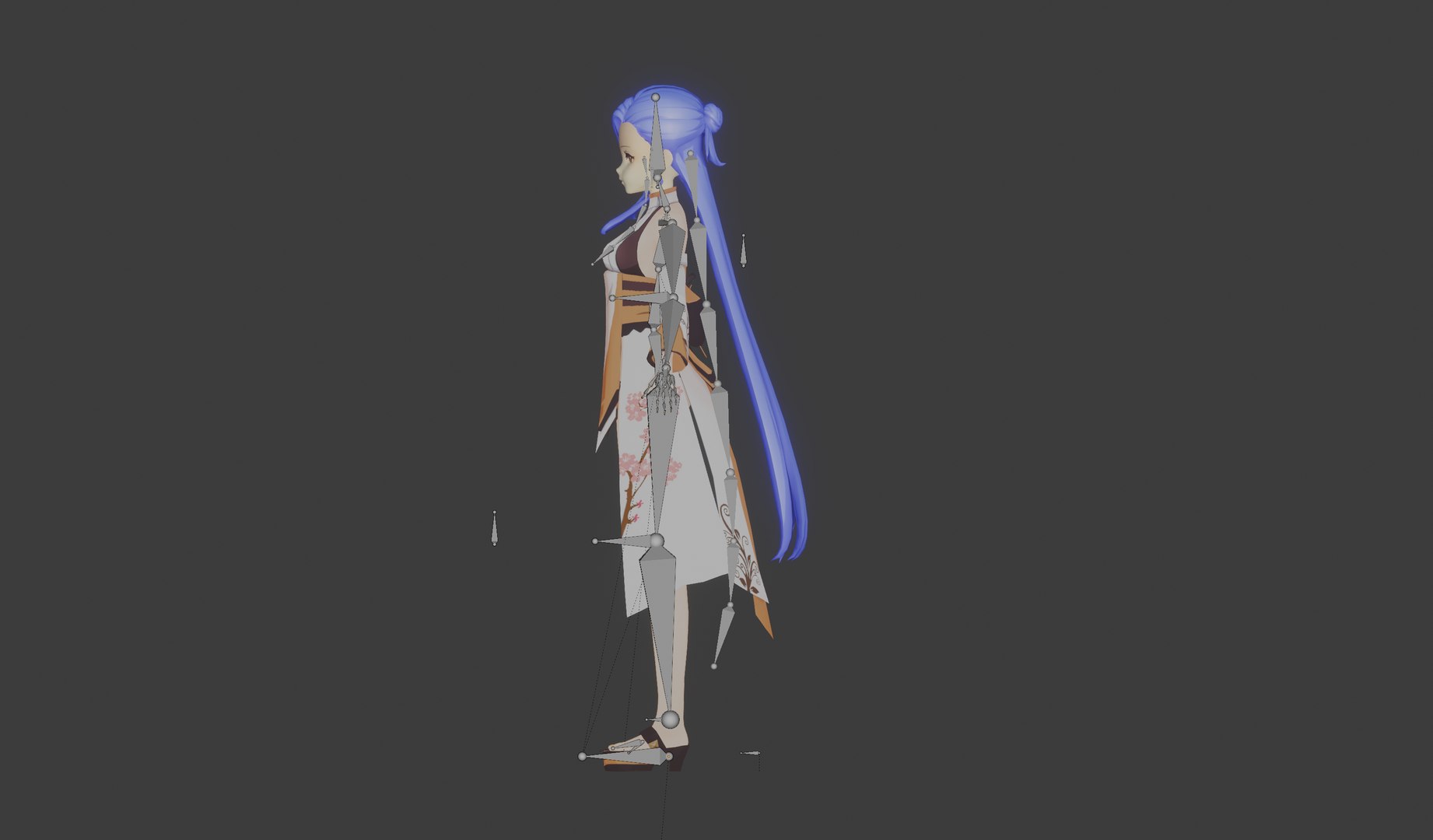 Kurosaki - LowPoly Game Ready Character 3D model - TurboSquid 1802563