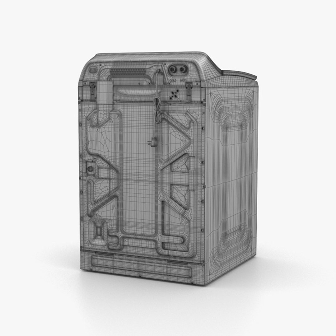 3D Whirlpool Topload Washing Machine Model - TurboSquid 1791382
