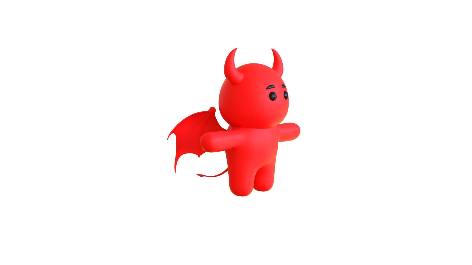 Little Devil Red Rigged 3D Model - TurboSquid 2382580