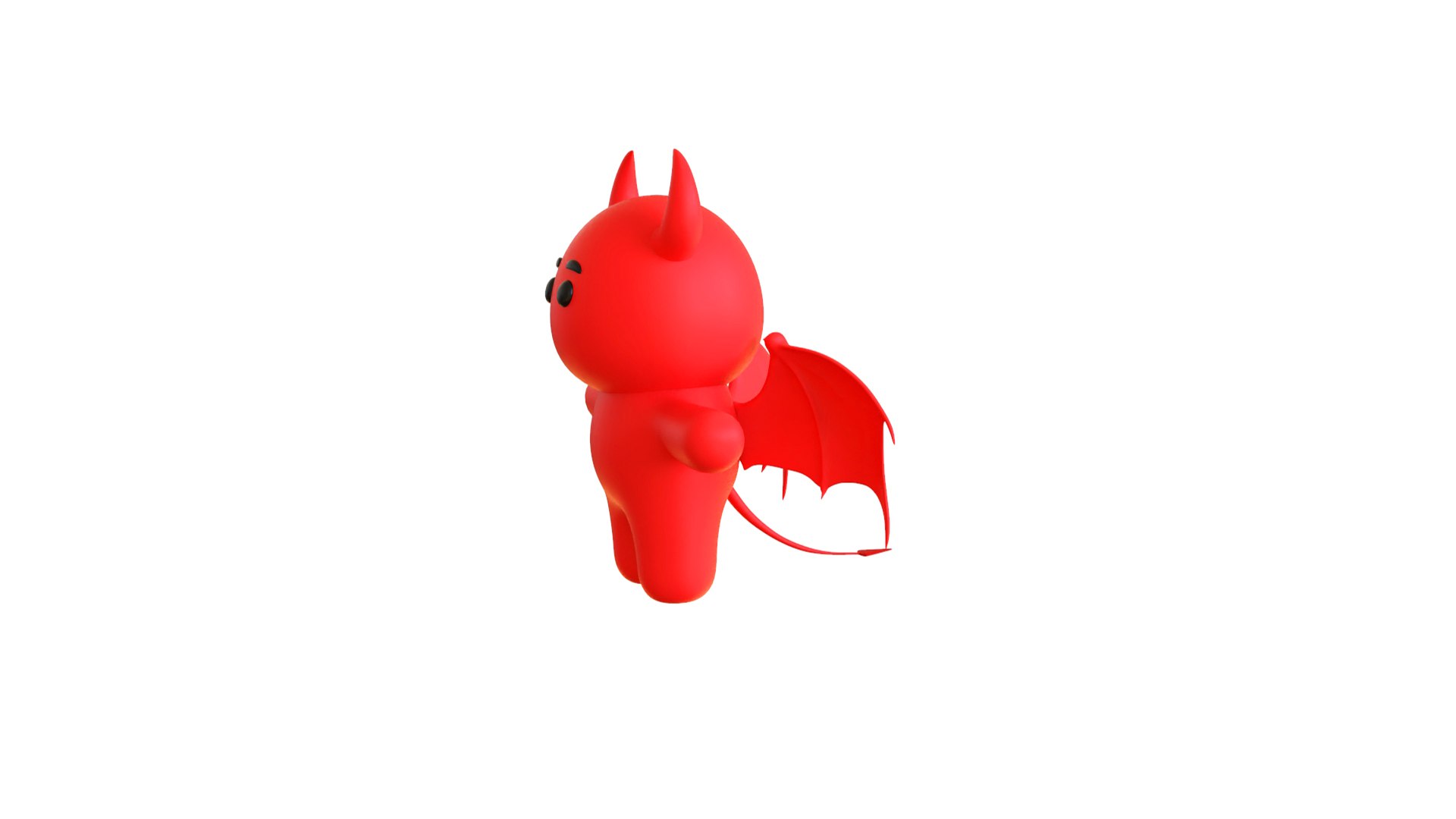 Little Devil Red Rigged 3D Model - TurboSquid 2382580