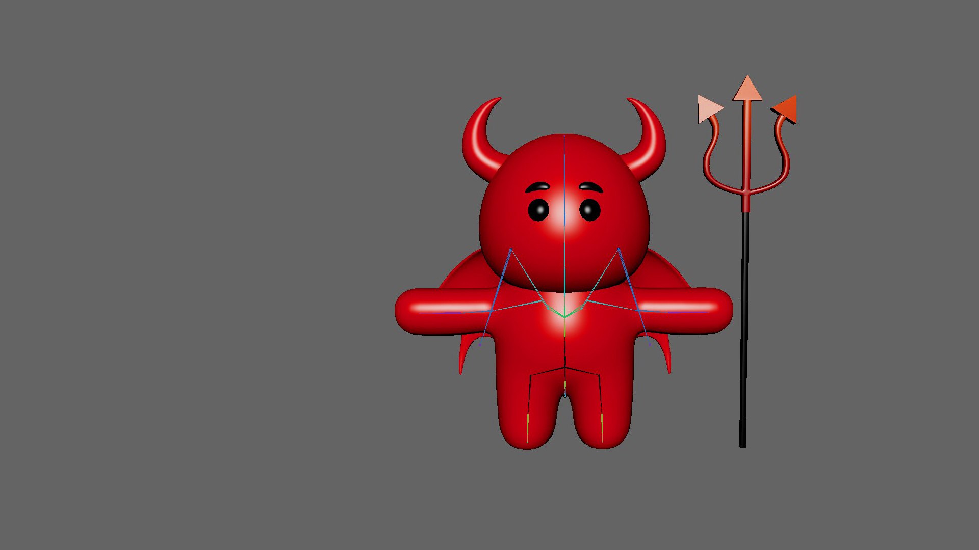 Little Devil Red Rigged 3D Model - TurboSquid 2382580