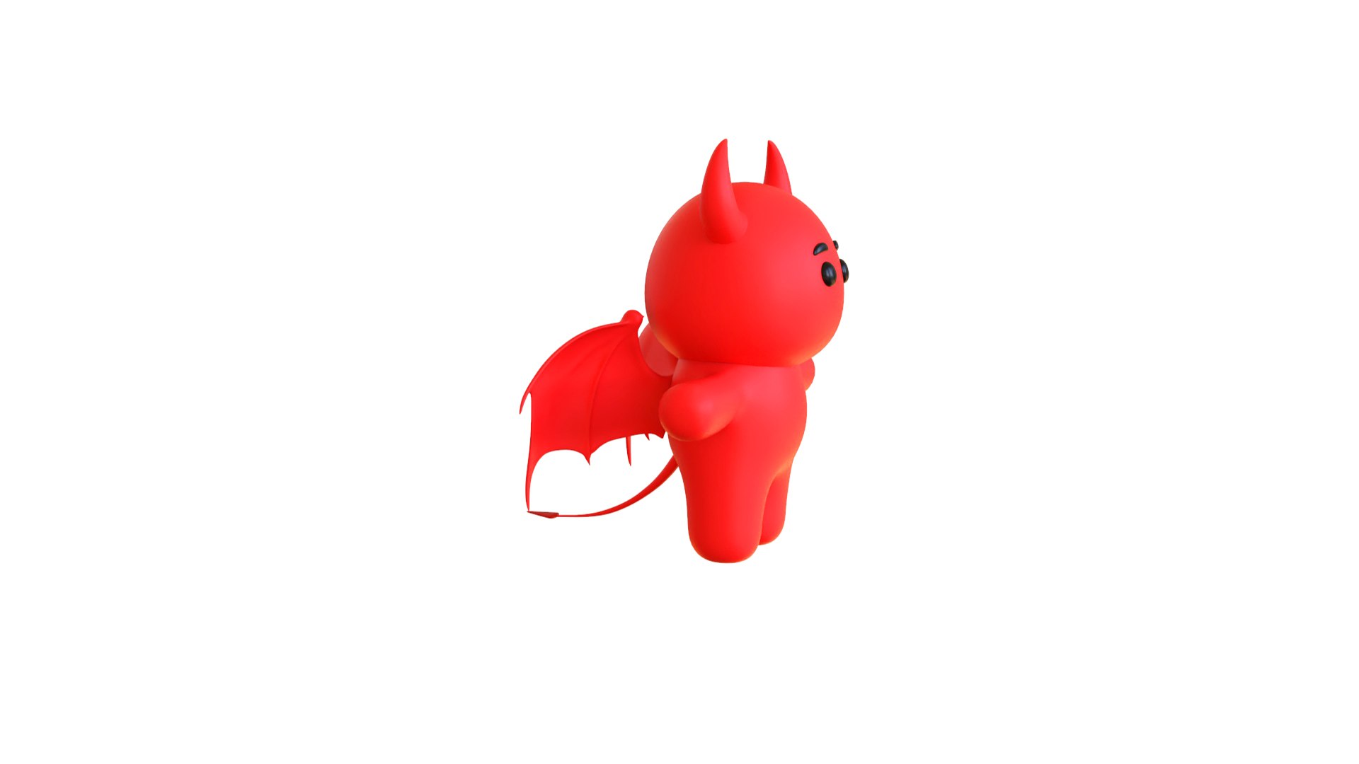 Little Devil Red Rigged 3D Model - TurboSquid 2382580
