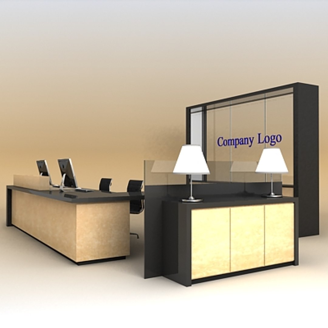 3d Reception Desk