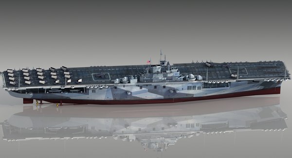 Uss intrepid cv-11 1944 3D model - TurboSquid 1412564
