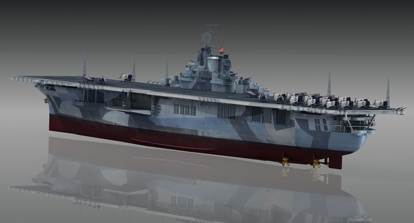 Uss intrepid cv-11 1944 3D model - TurboSquid 1412564
