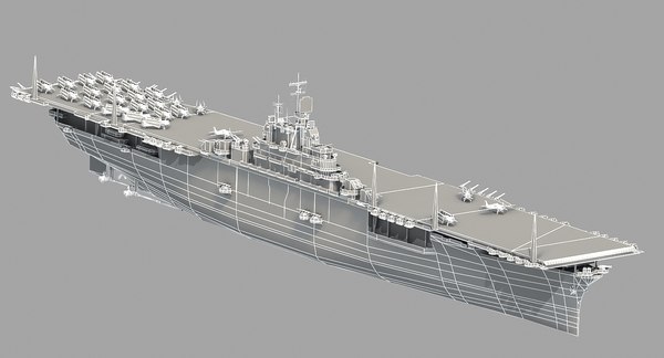 Uss intrepid cv-11 1944 3D model - TurboSquid 1412564