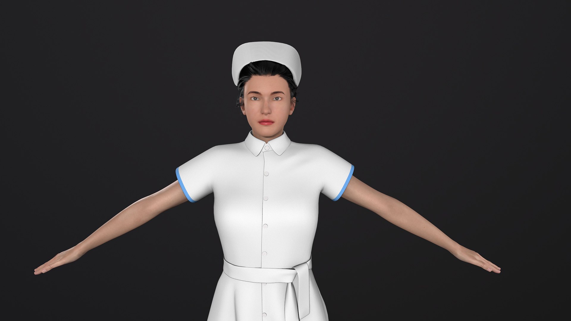 3D Nurse Character Model - TurboSquid 2195140