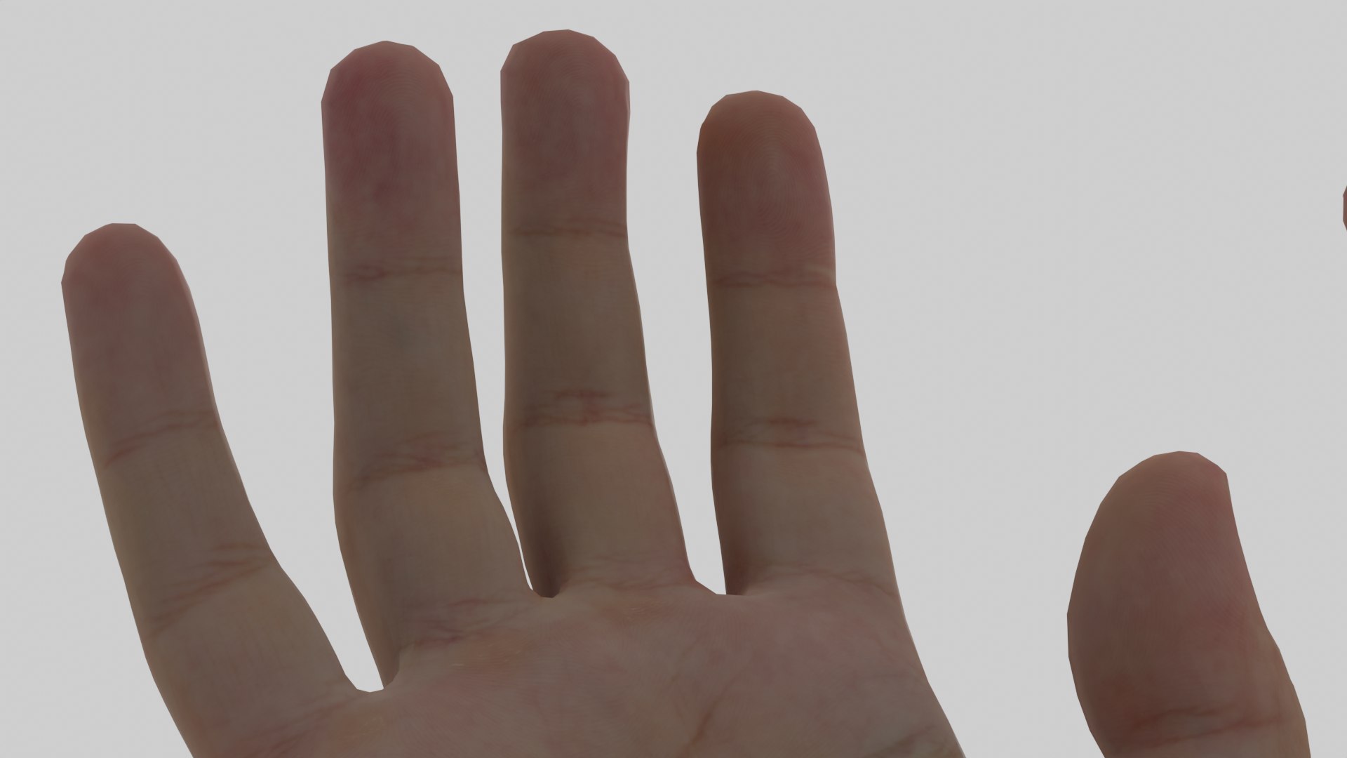 Hand Model Photorealistic With Plain And Tattoo Texture - Low-poly 3D ...