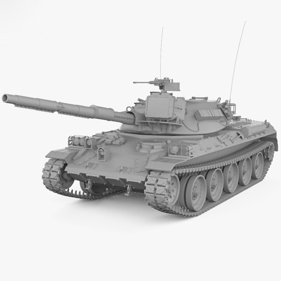 Type 74 3D Model - TurboSquid 1401579