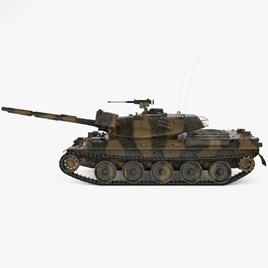 Type 74 3D Model - TurboSquid 1401579