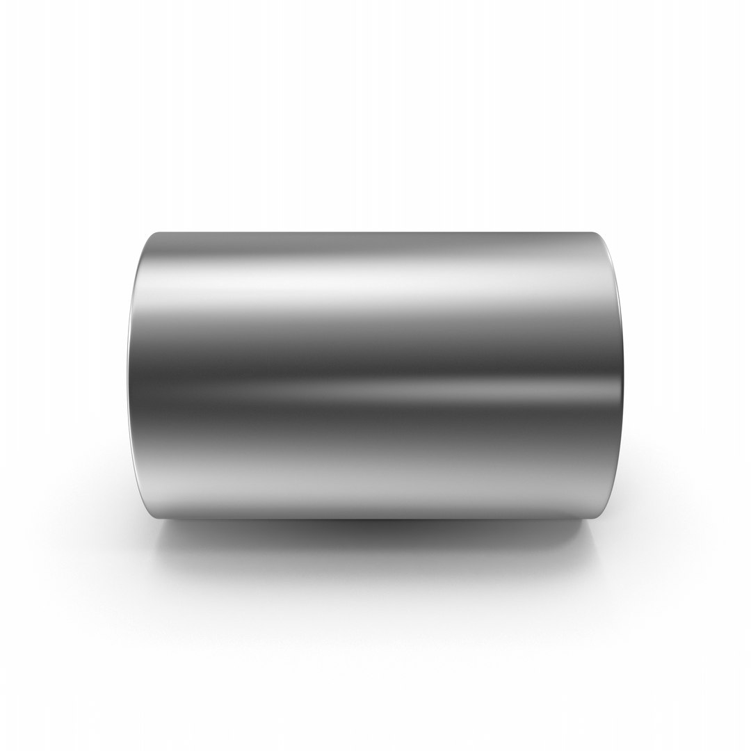 Silver Cylinder 3D Model - TurboSquid 1845470