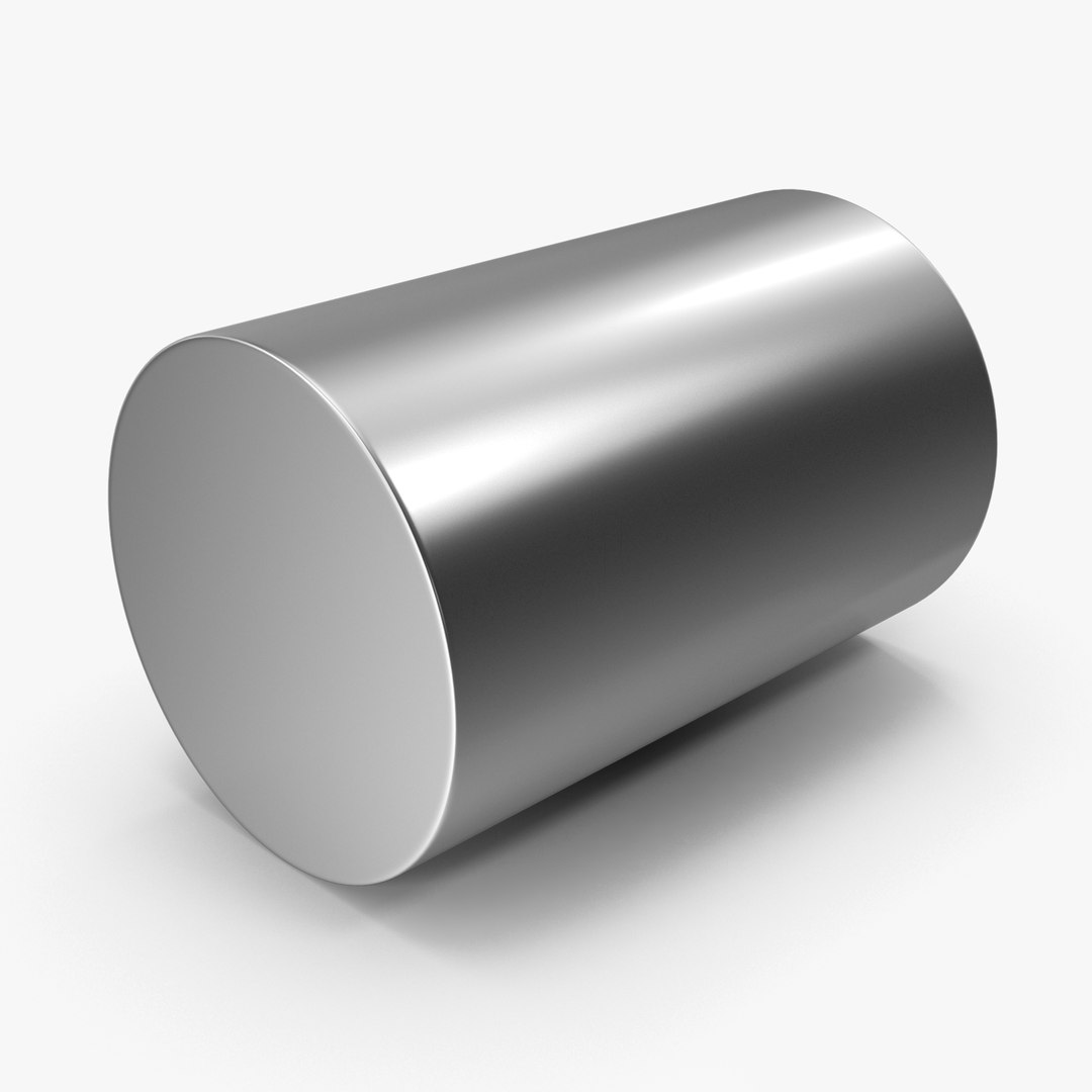Silver Cylinder 3D model - TurboSquid 1845470