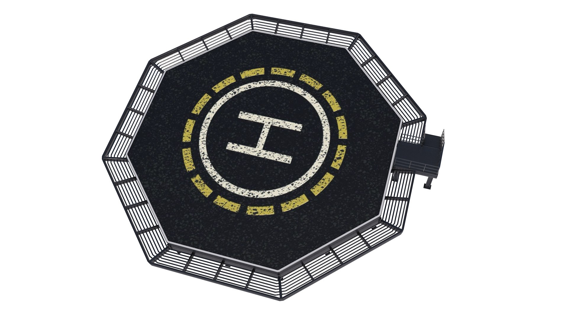 3D Heliport Model - TurboSquid 1955297