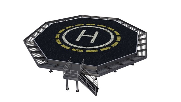 3D Heliport model - TurboSquid 1955297