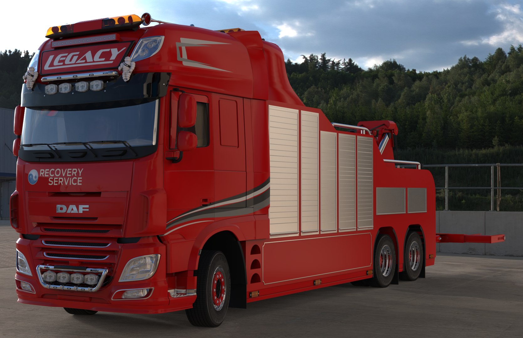 3D Daf Xf 106 Recovery - TurboSquid 1333595