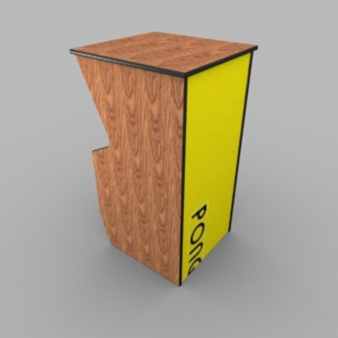 3d Pong Atari Ball Model