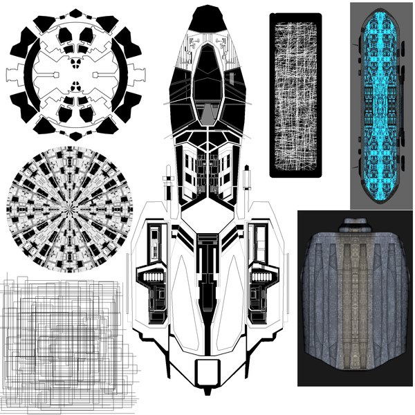 space spaceship blend