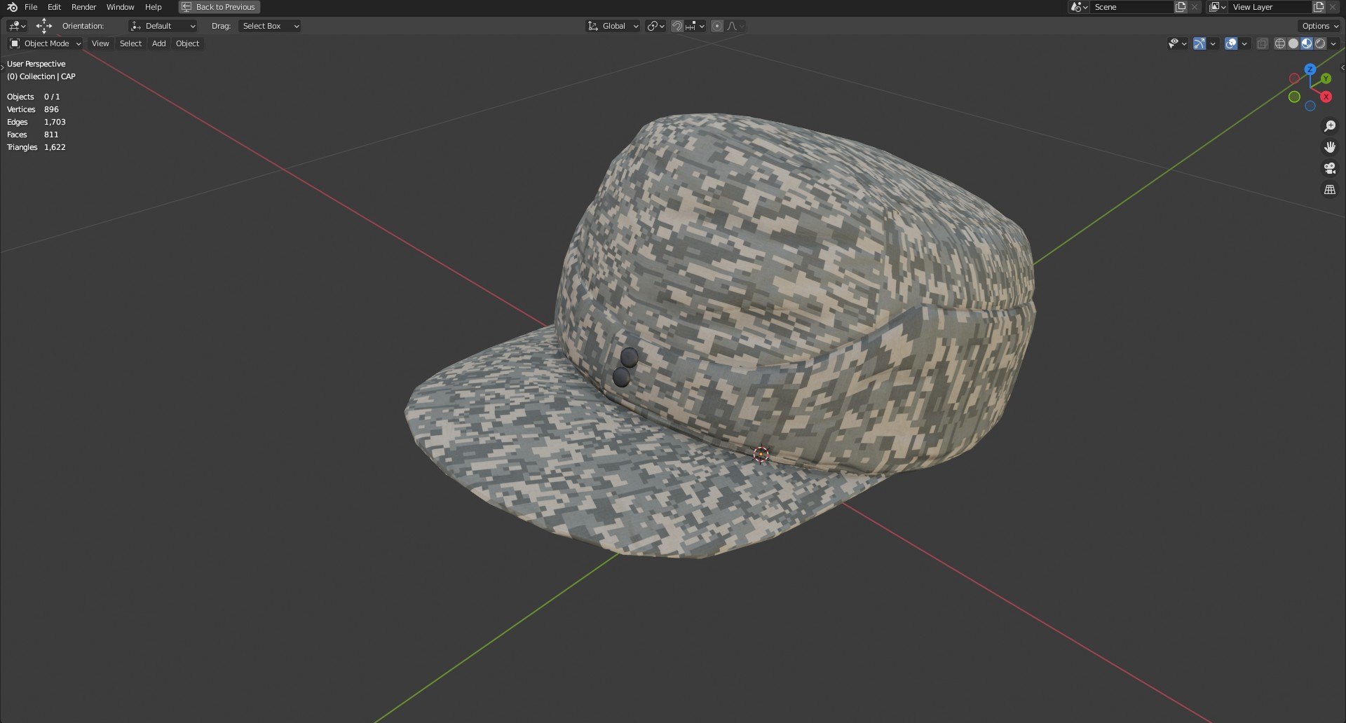 German Officers Cap Low-poly 3d Model Game Ready 3D Model - TurboSquid ...