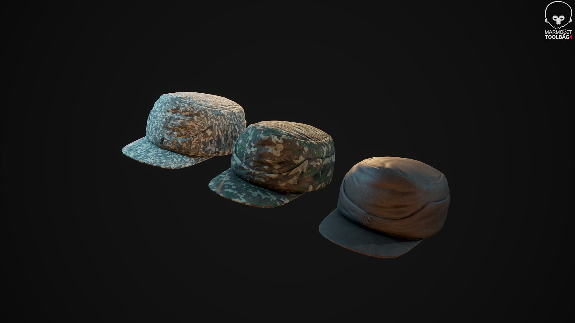 German Officers Cap Low-poly 3d Model Game Ready 3D Model - TurboSquid ...