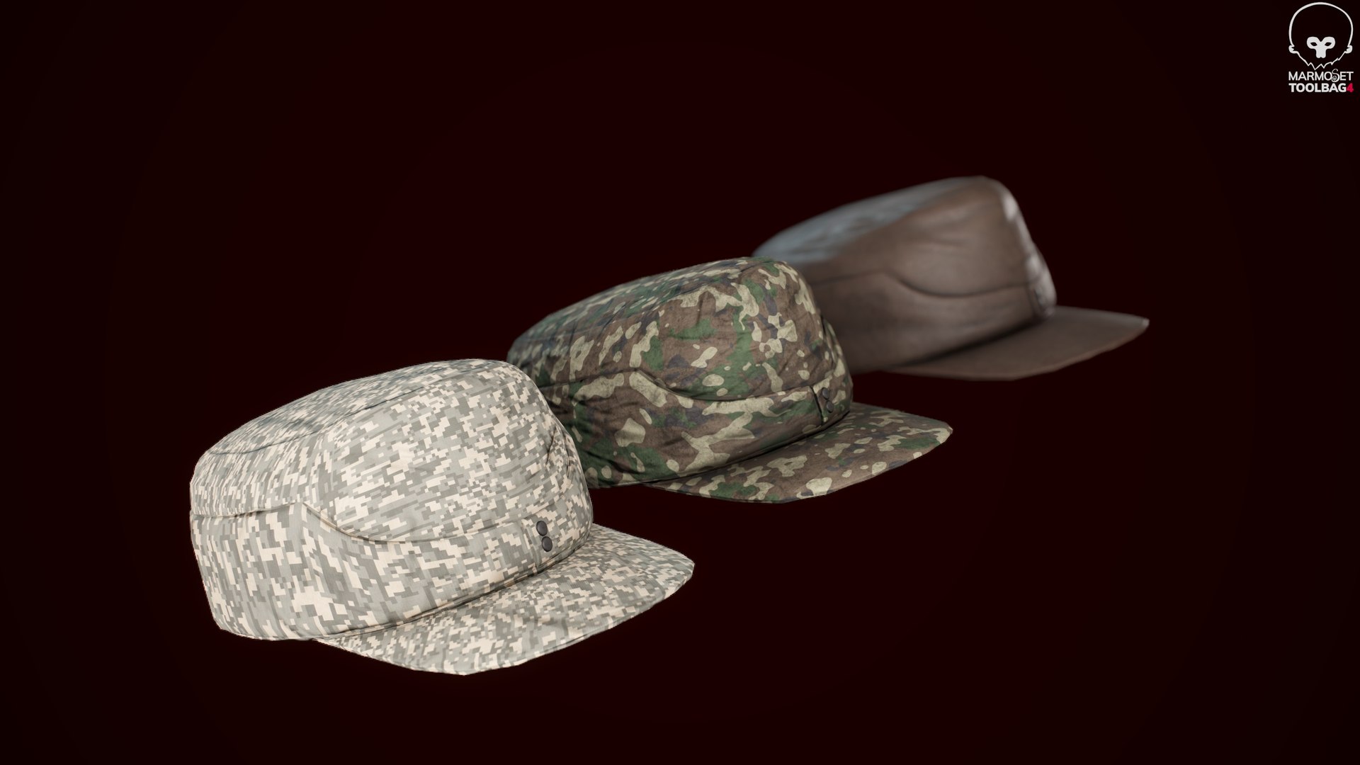 German Officers Cap Low-poly 3d Model Game Ready 3D Model - TurboSquid ...