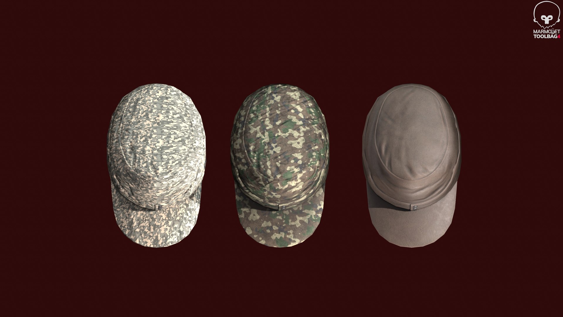 German Officers Cap Low-poly 3d Model Game Ready 3D Model - TurboSquid ...