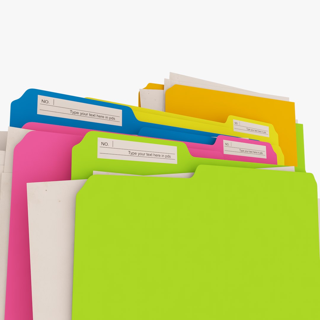 3D File Folders Model - TurboSquid 1561560