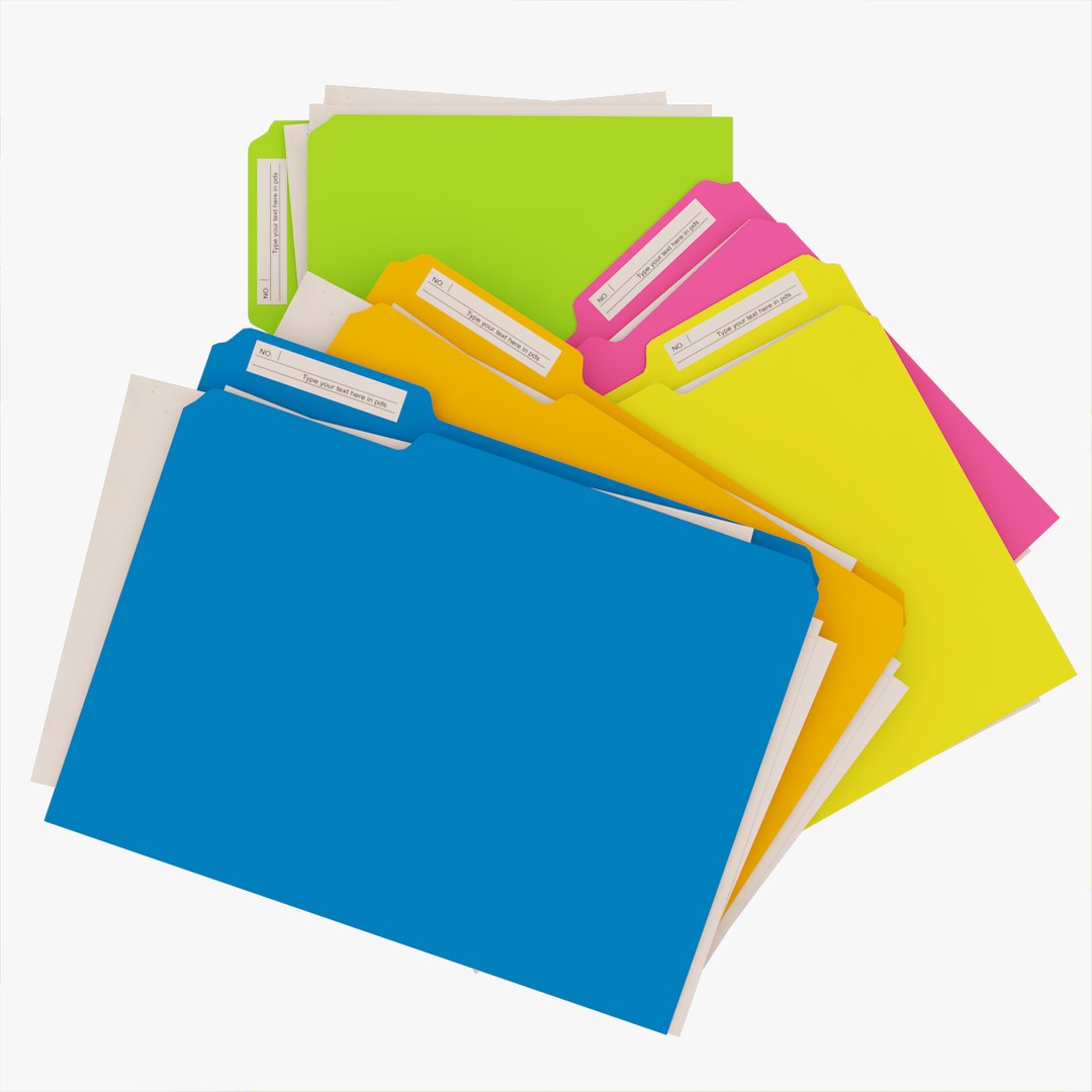 3D File Folders Model - TurboSquid 1561560