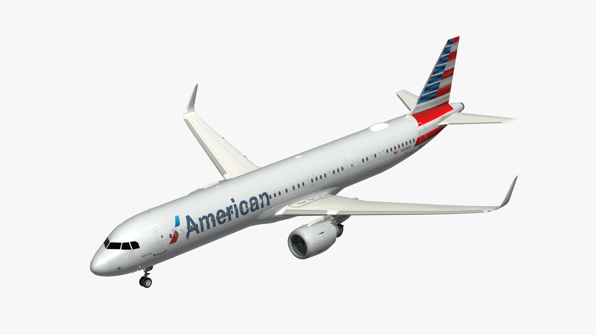 A321Neo American Airlines 3D Model - TurboSquid 2077972