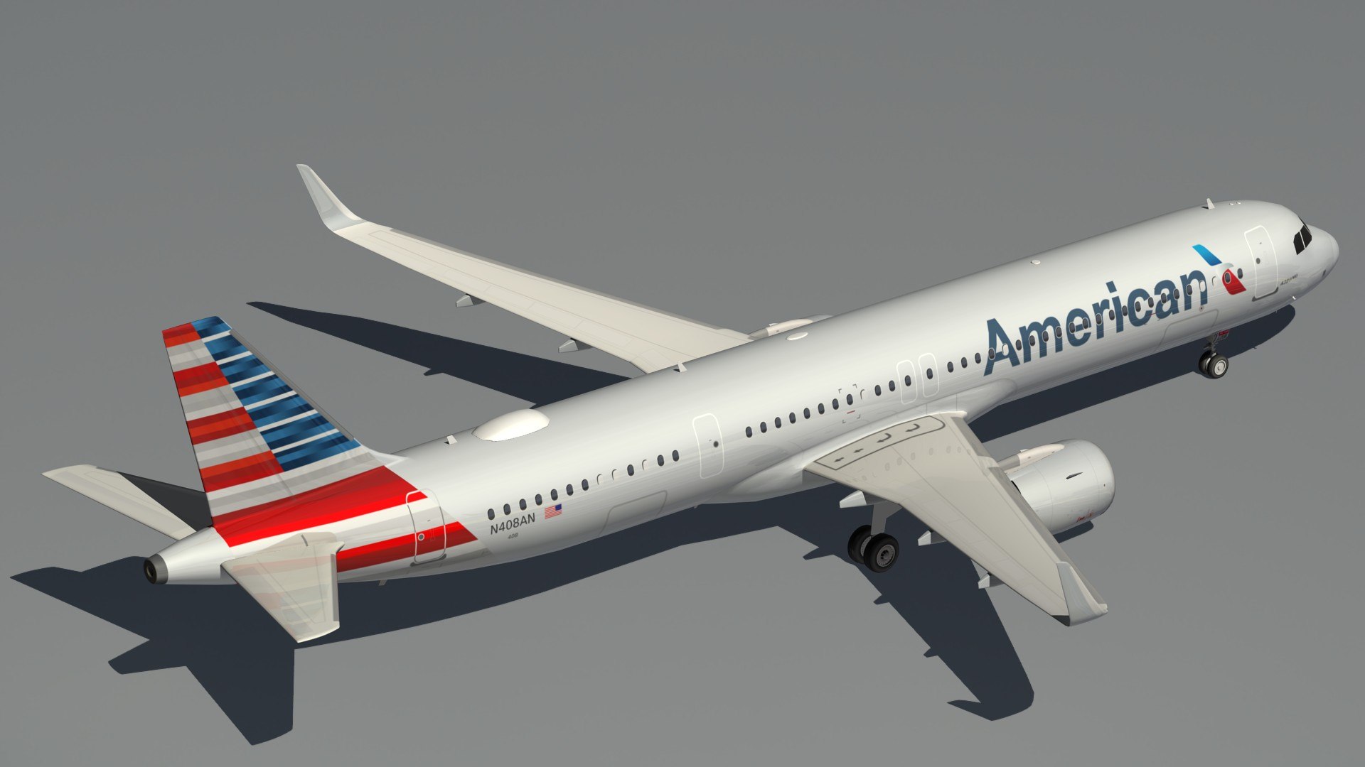 A321Neo American Airlines 3D Model - TurboSquid 2077972
