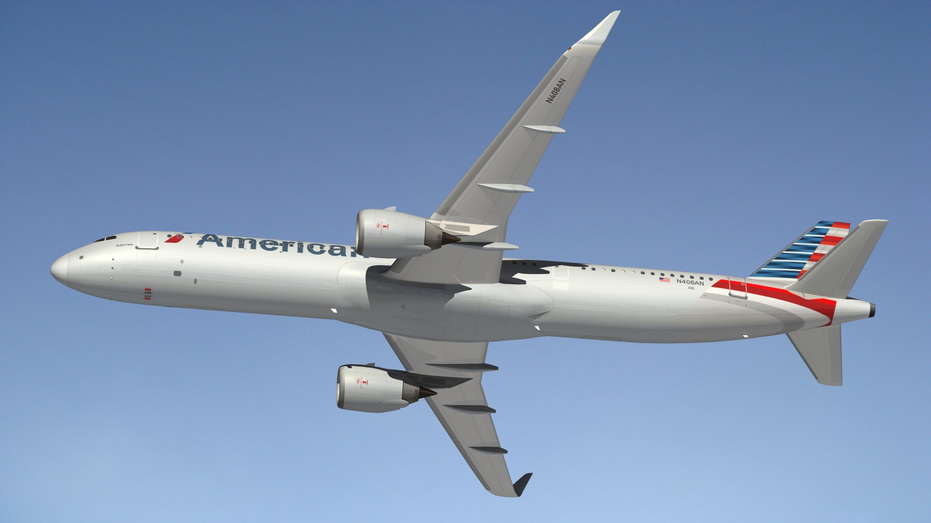 A321Neo American Airlines 3D Model - TurboSquid 2077972